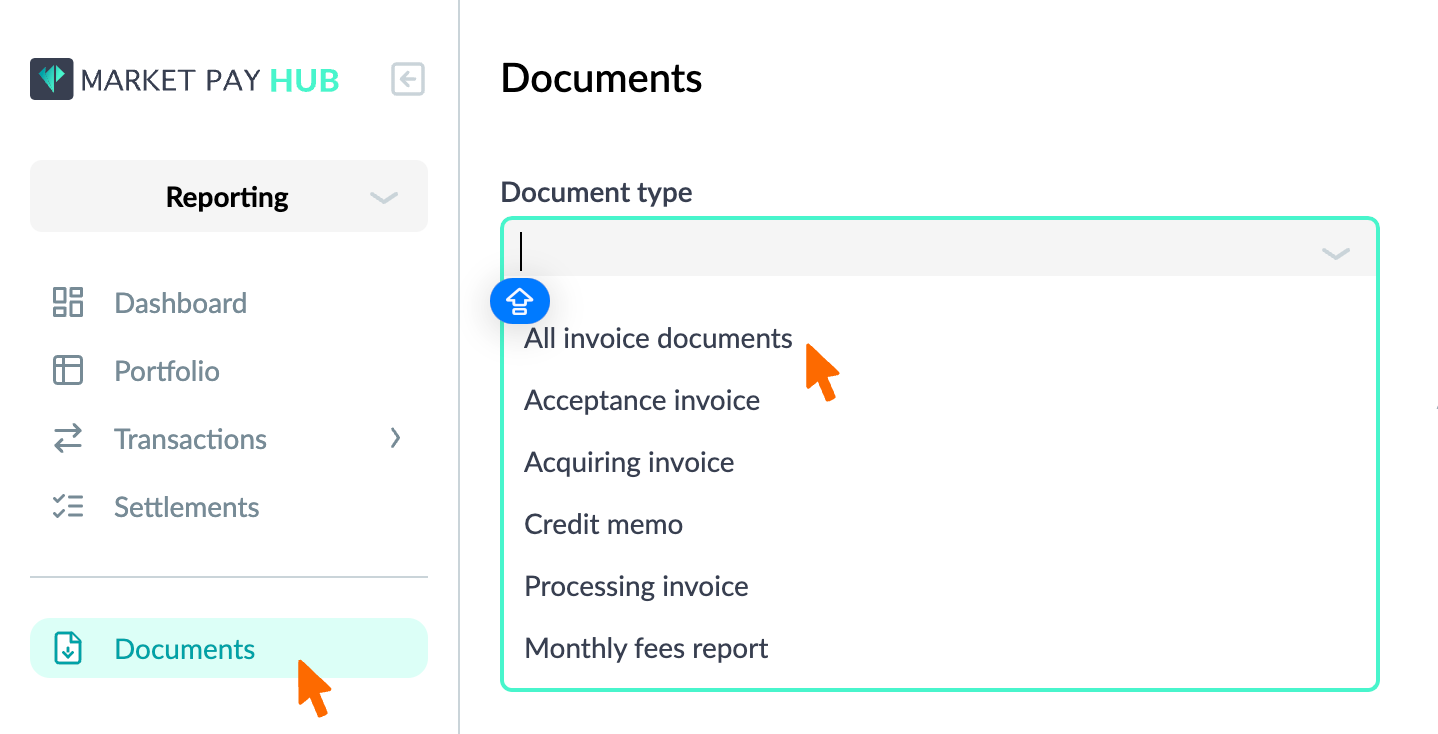 Get your invoices – Market Pay Assist